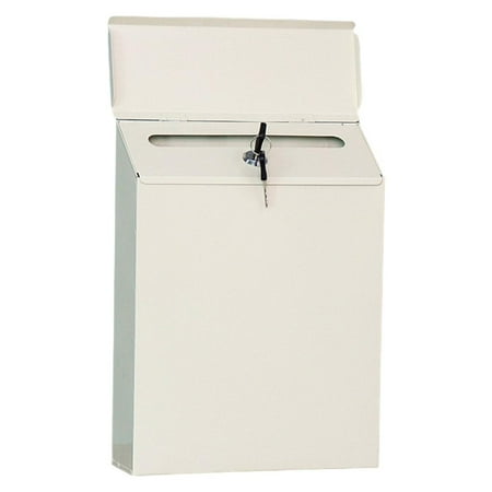 Iron Vertical Mailbox Hanging Security Wall Mounted Suggestion Drop Box ...