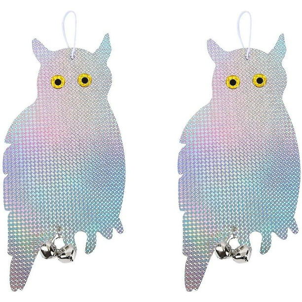 Ssxjv Pigeon Repeller 2 Pieces Reflective Owl Anti Pigeon Owl Bird ...