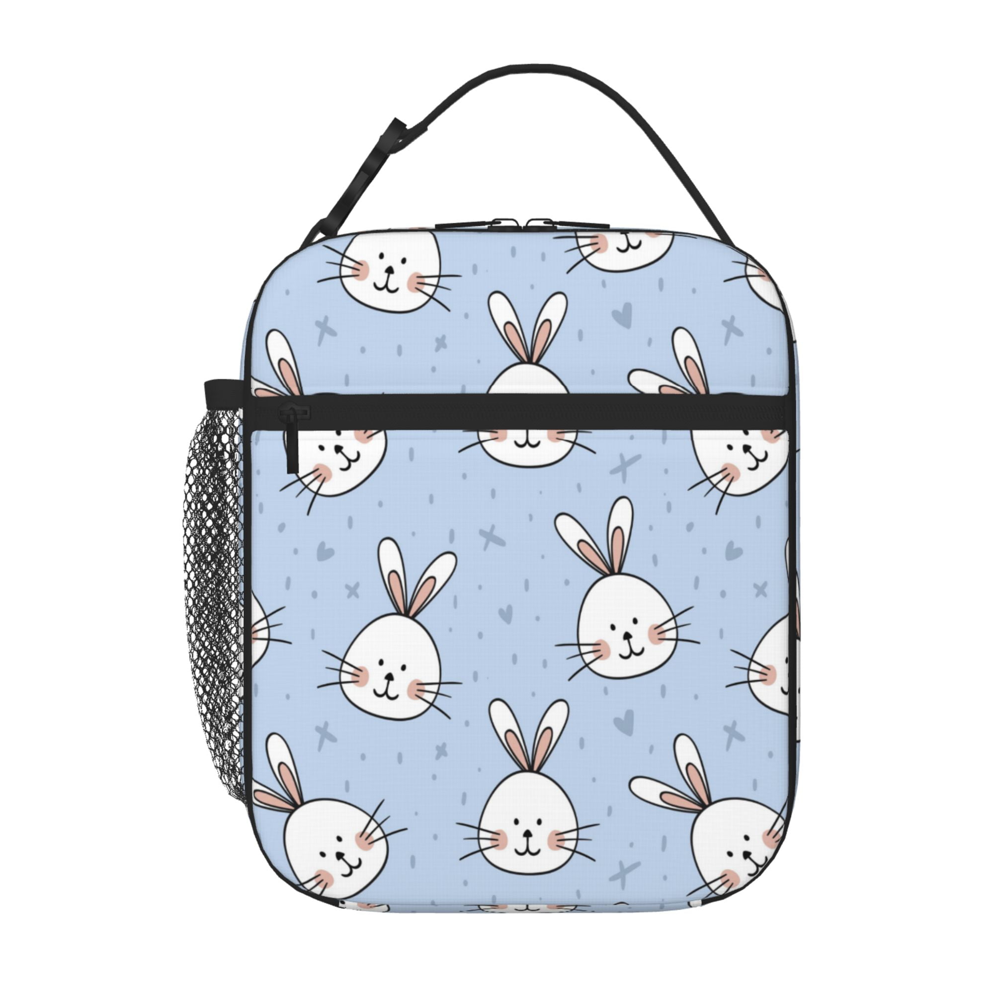 TEQUAN Portable Lunch Bag, Cute Rabbits Animal Pattern Reusable ...