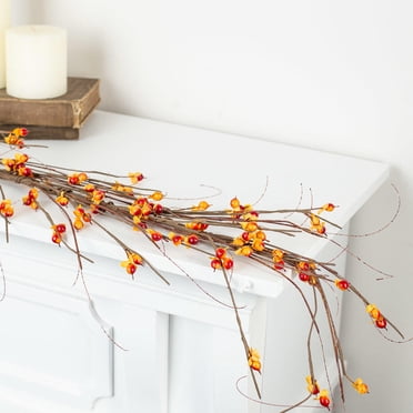 Factory Direct Craft Woodland Artificial Bittersweet Vine Fall Garland ...