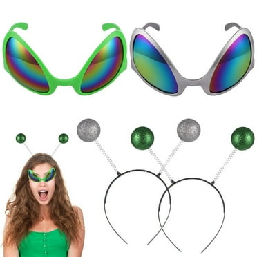 pdqouc Clearance Halloween Martian Alien Headband Funny Alien Antenna ...
