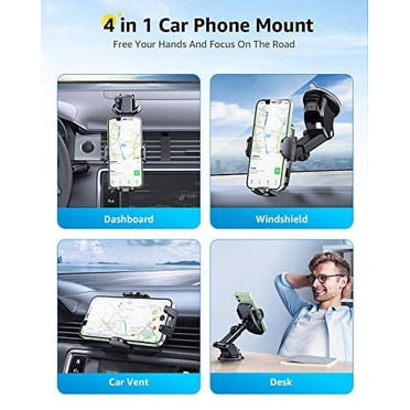 Humixx Bling Car Phone Holder [Military-Grade Stability] Car Vent Phone ...