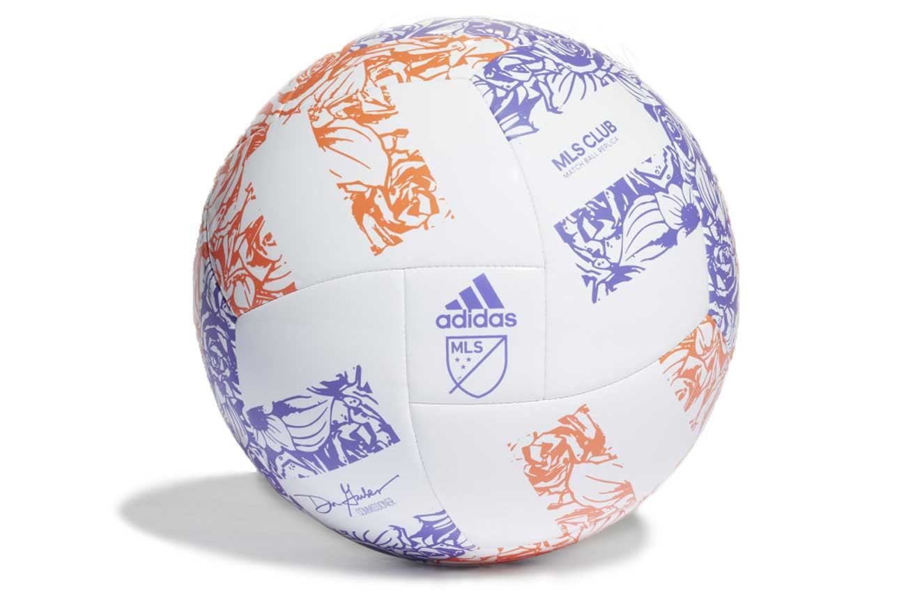 Adidas MLS Club Soccer Ball, HD2559 Purple Rush/Solar Orange, Size 5 ...