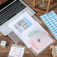 50 Pcs Stamp and Die Storage Pockets Clear Stamp Storage Bag Plastic ...