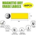 Dry Erase Magnetic Labels (1x3,Pack of 60),Write On Magnets Sticker ...