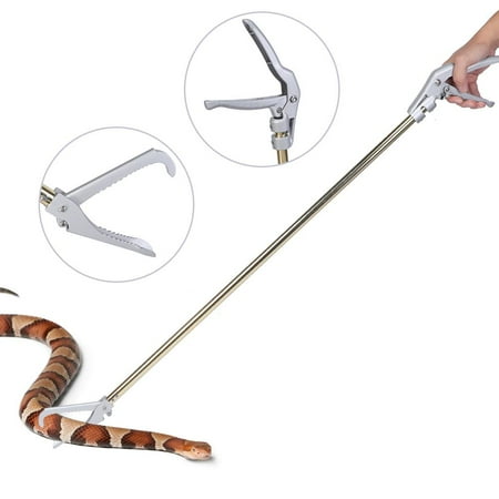 Ccdes Foldable Snake Catcher, Snake Grabber,Heavy Duty Aluminum Snake ...