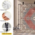 Ethnic Art Boho Backdrop for Photography, Abstract Geometric Red Brown ...