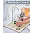 2 Pack Gray Silicone Sink Protector Trellis Pattern 12 x 11 Inch ...