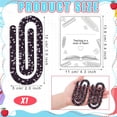 3.94in Large Acrylic Paper Clip Bookmarks, Colorful Transparent Page ...