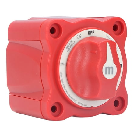 Battery Cut Off Switch, Red Copper Ignition Protection 300A Battery ...