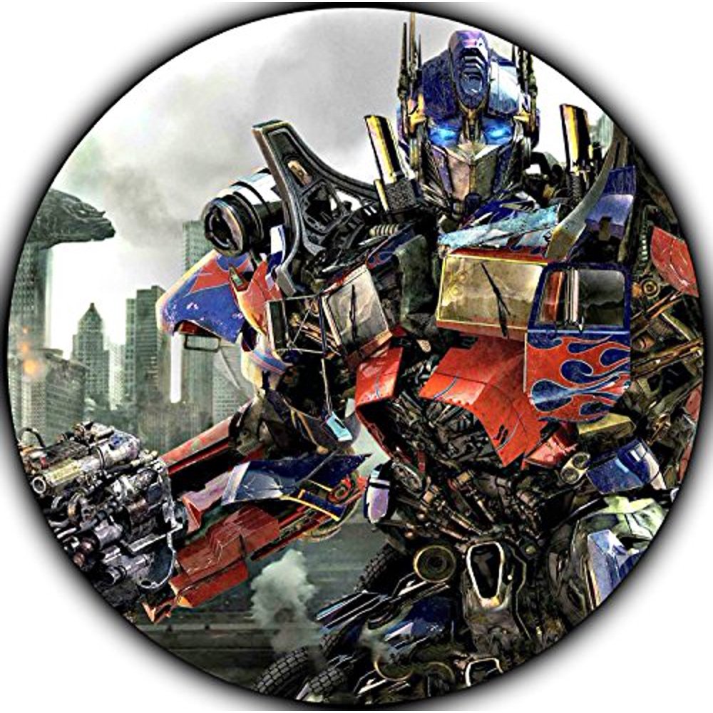 Transformers Optimus Prime Edible Image Photo 8" Round Cake Topper ...