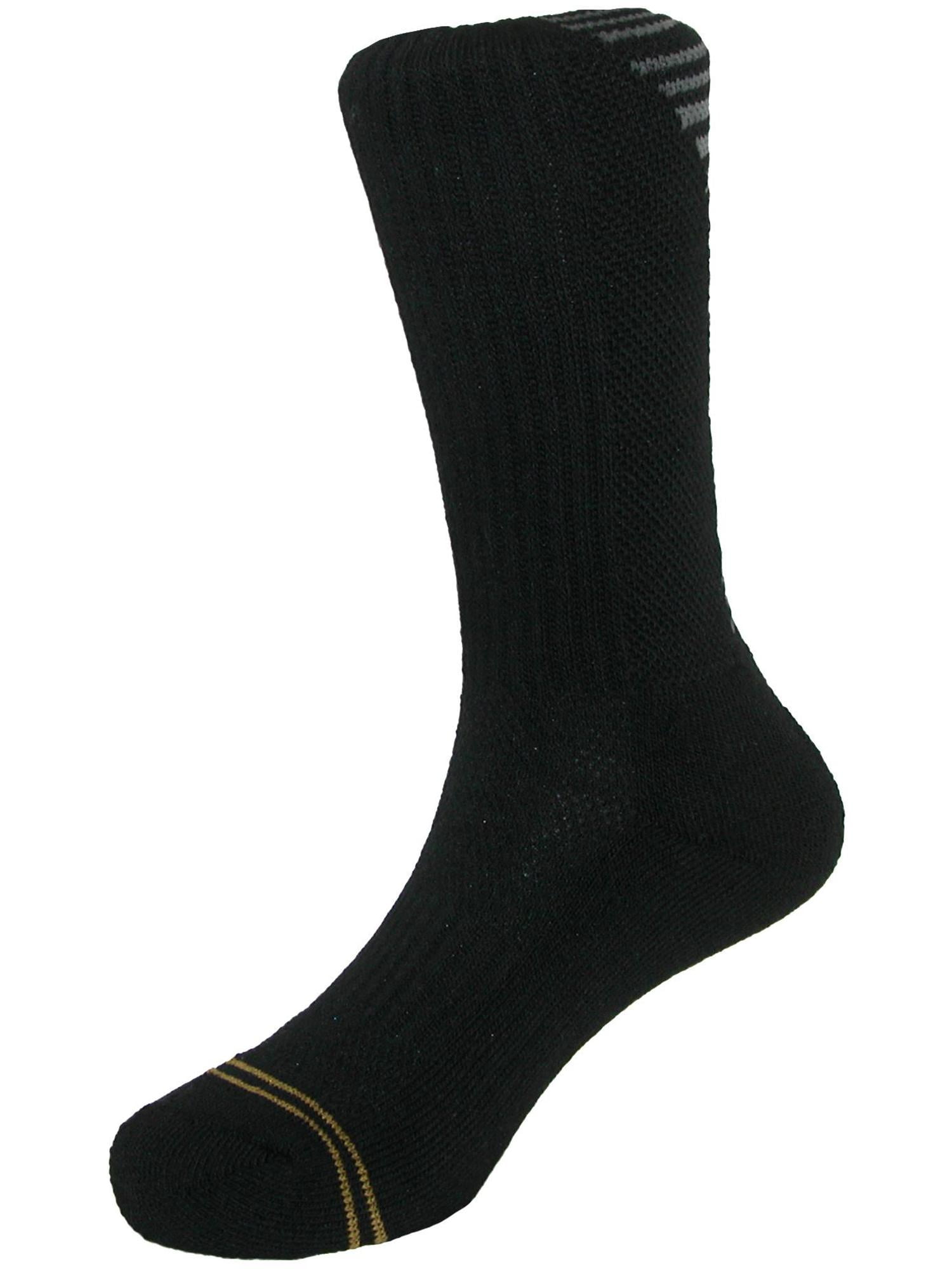 Gold Toe Boys 8-20 Ultra Tec Crew Sock, 5-Pack(Black/Grey Medium ...