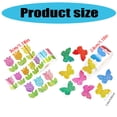 Flowers Sticker Butterfly Labels Sticker Reward Sticker Glittering ...
