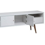 Trinity 70.86" Mid- Century Modern TV Stand with Solid Wood Legs in ...