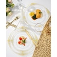 350PCS Blue Plastic Plates - Blue Plastic Dinnerware Sets for 50 Guests ...