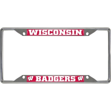 Wisconsin Badgers #1 Fan Metal License Plate - Walmart.com
