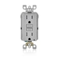 Leviton Gfci Outlet 15A 125V Polycarbonate Nema 5-15R Duplex Gray ...