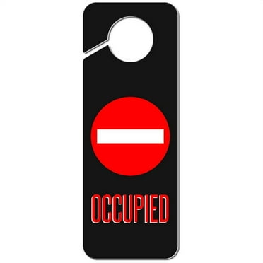 Stop Sign Do Not Enter Plastic Door Knob Hanger Sign - Walmart.com