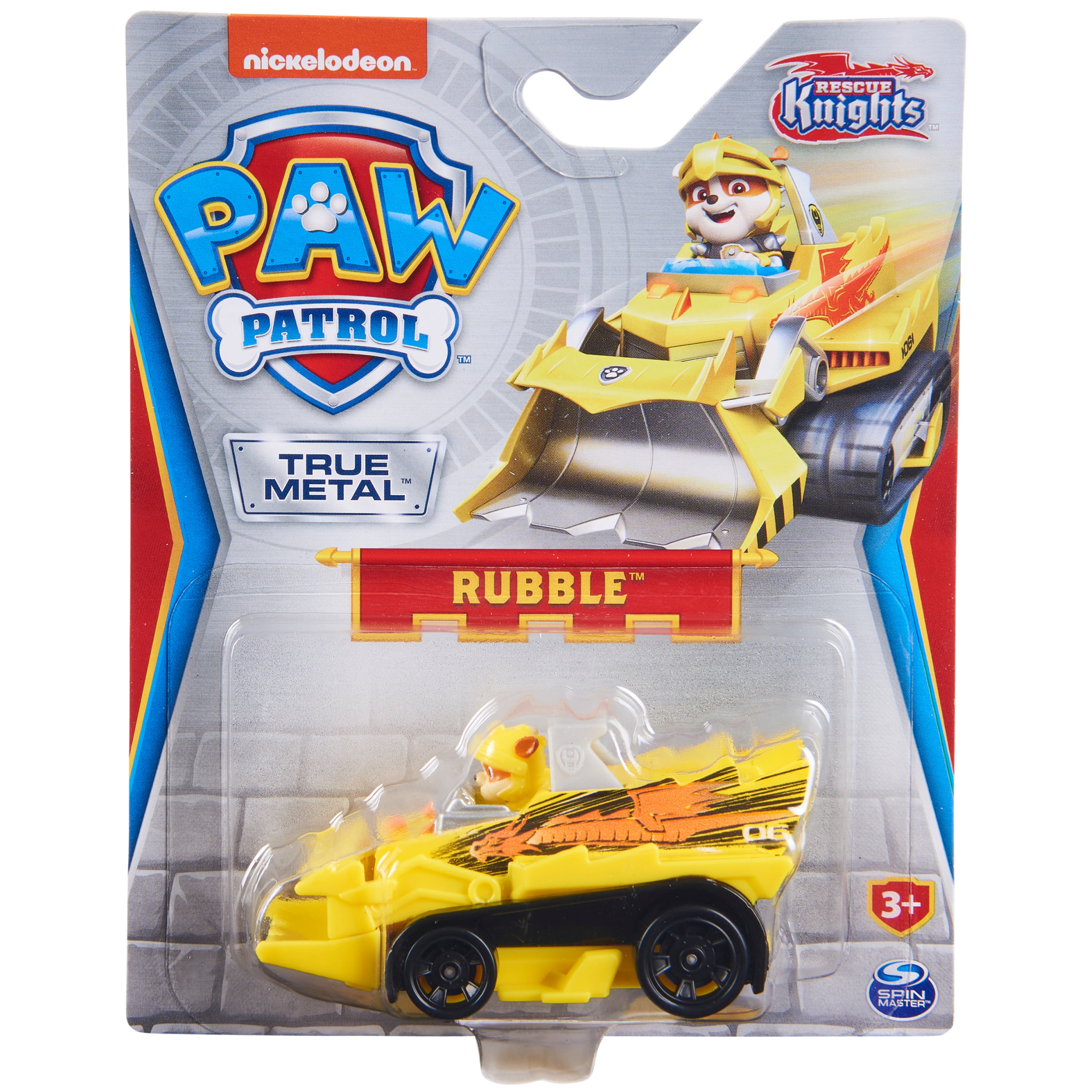 PAW Patrol, Rescue Knights Rubble Die-Cast Vehicle, 1:55 Scale, For ...