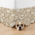 Beige Pumpkins Bed Skirt Bed Skirts King Size 16 Inch Drop, Botanical ...
