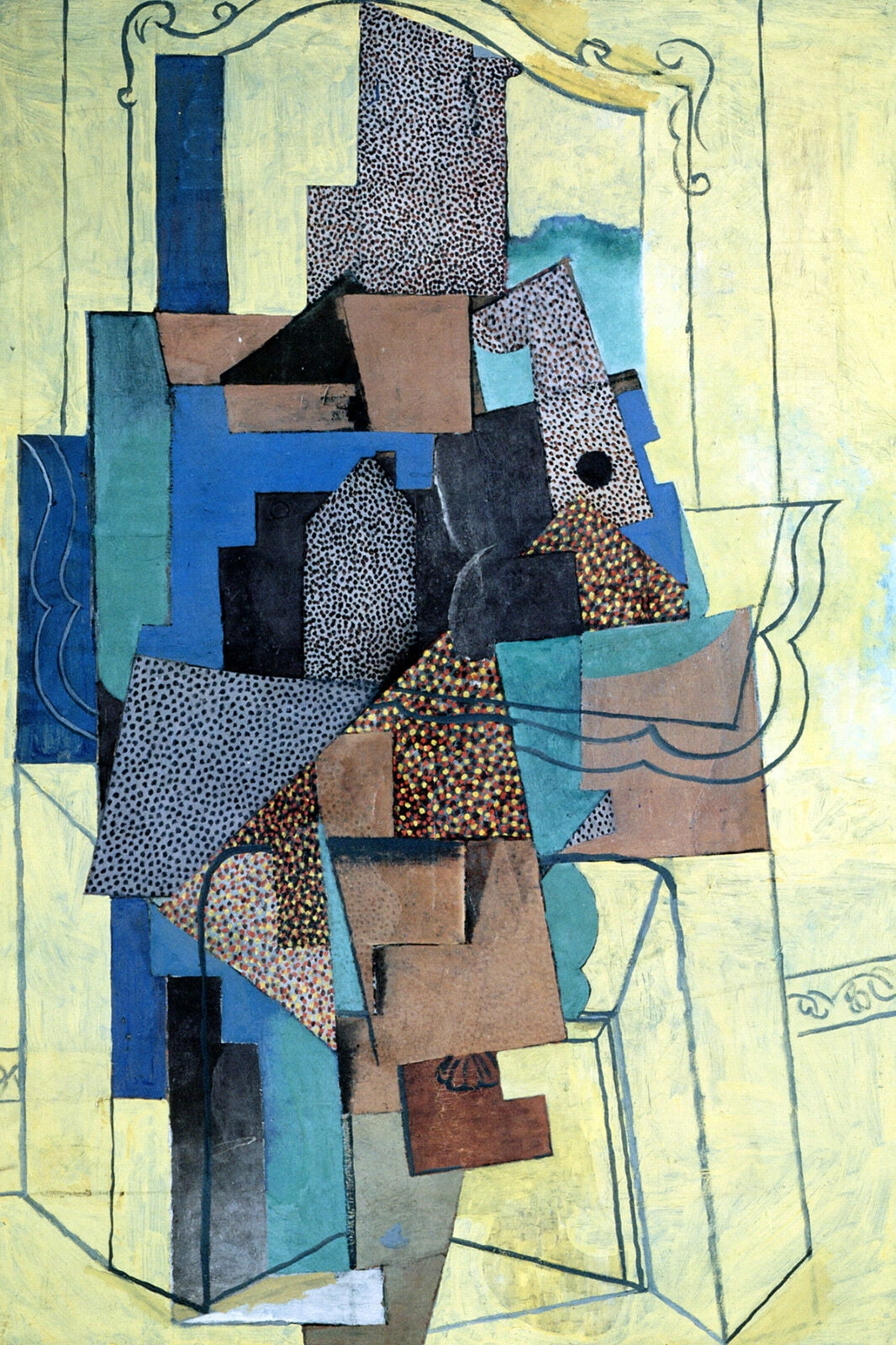 Man At The Fireplace- Picasso - CANVAS OR PRINT WALL ART - Walmart.com