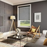 CozyHom Zebra 73"W x 72"H Blinds, Easy Indoor Lift, Pull Fabric ...