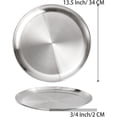 Stainless Steel Pizza Pan, Round Pizza Tray for Oven, Durable Crisper ...