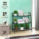 Costway 3-tier Metal Plant Stand Shelf Flower Pot Holder Display Rack ...