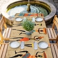 Black African Women Fitted Rectangle Tablecloth 32" x 96" Vintage ...