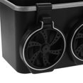 Car Armrest Storage Box Black Multifunctional Tissue Holder Cup Holder ...
