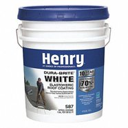 Henry Pro Grade 988 Silicone White Roof Coating, 5 Gallon Sealer ...