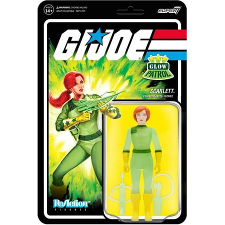 Super7 - G.I. Joe ReAction Figures Wave 1B - Scarlett (Glow Patrol ...