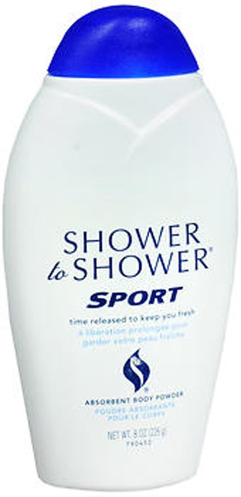 Shower to Shower Sport Absorbent Body Powder 8 Ounce (Talc Free ...