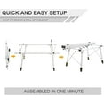 Quick Adjust Roll-Up Table, Aluminum Folding Table with Carrying Bag ...