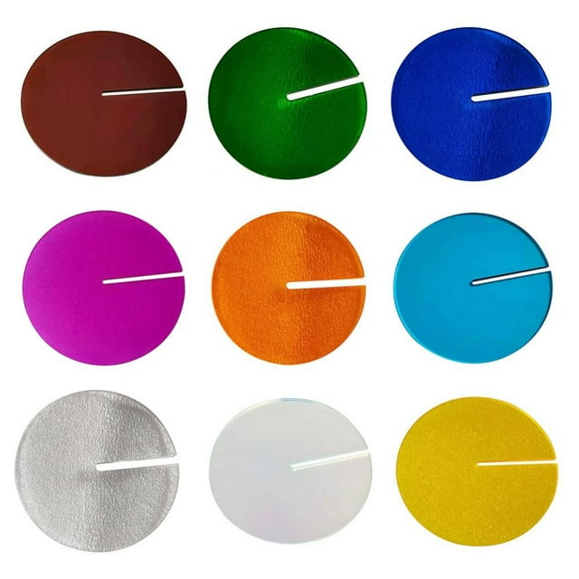Clear Acrylic Coaster Round Disc Insulation Pad 9 Colors - Walmart.com