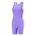 Black One Piece Swimsuits for Girl Regular Fit Color Block Breathable ...