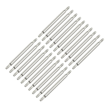 Spring Bar Pins 20mm x 1.5mm Double Fringe Stainless Steel Watch Band ...