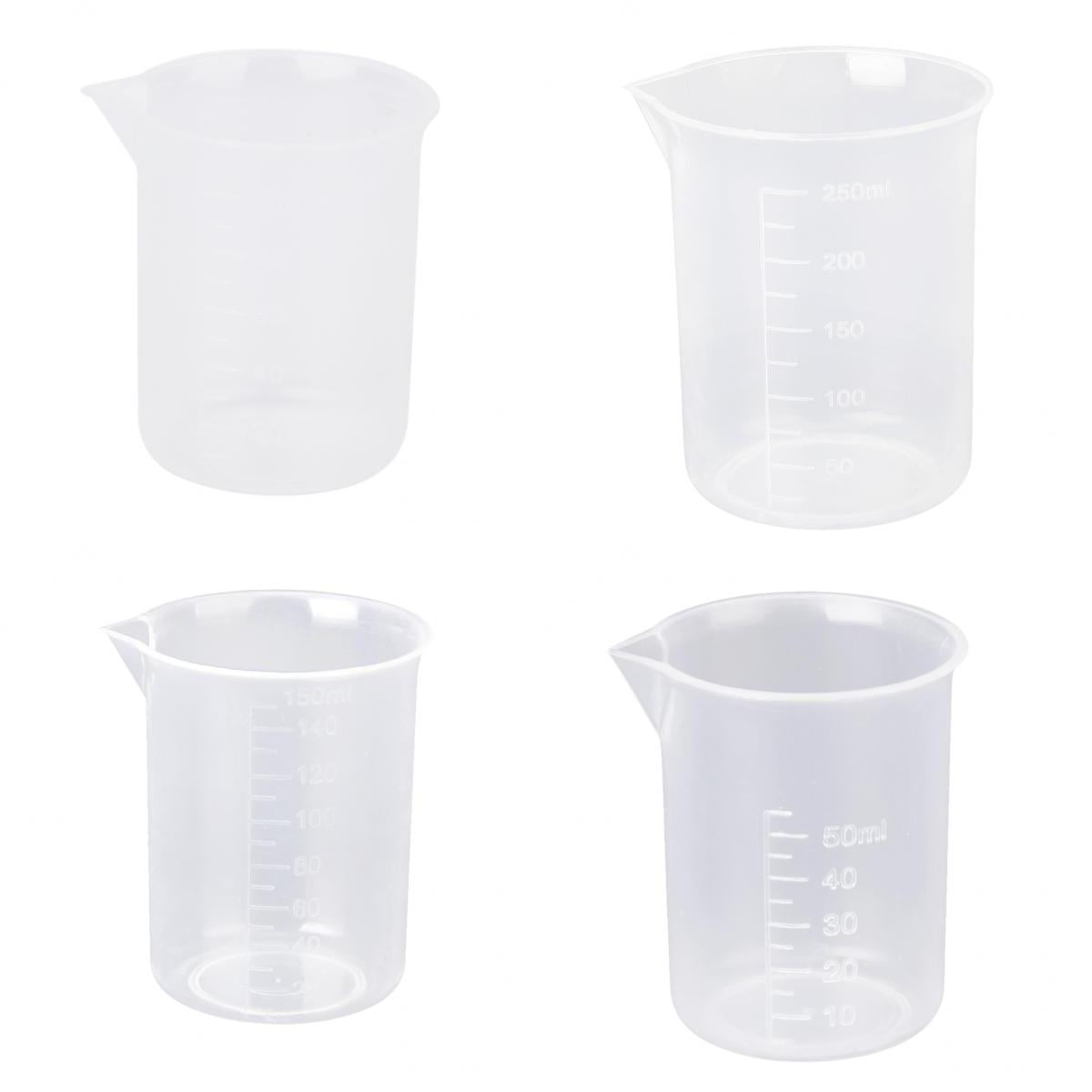 4 Piezas 50/100/150/250 Ml Laboratorio de Cocina Vaso de Precipitados ...