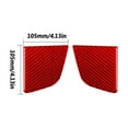 2Pcs Red Carbon Fiber Interior Rear Door Panel Cover Trim For Chevrolet ...