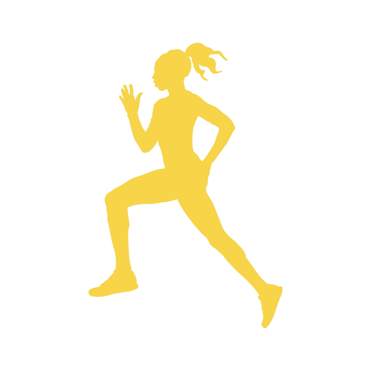 Girl Runner Sticker Decal Die Cut - Self Adhesive Vinyl - Weatherproof ...