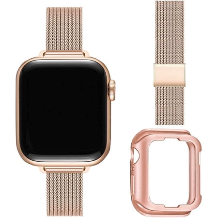 Slim Metal Bands Compatible with Watch Band 38mm 40mm 42mm 44mm ...