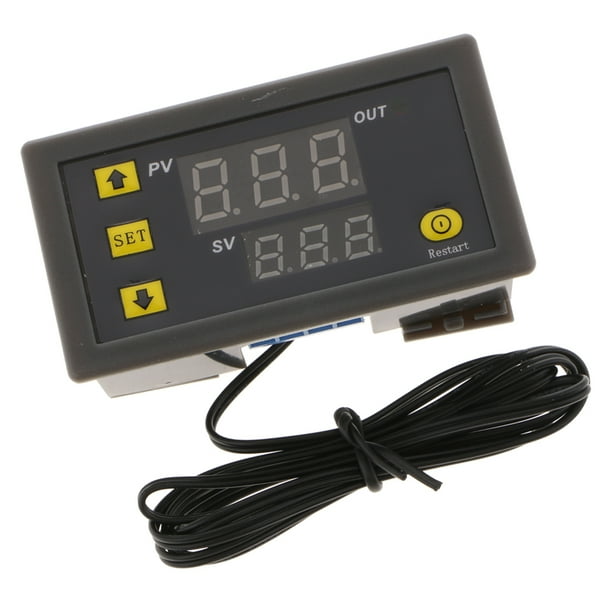 DC 12V 20A LCD Digital Temperature Controller Meter Controller W3230 ...
