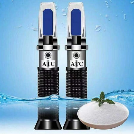 Handheld 0-100% Salinometer Salinity Refractometer Meter Salt Gauge ...