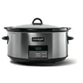 Crock-Pot® 8-Quart Programmable Slow Cooker, Black Stainless Collection ...