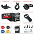 X-BULL 12V 3000LBS Electric Winch, Steel Wire, ATV/UTV Off Road ...