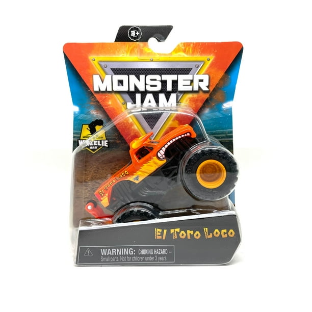 Monster Jam Series 20 Sheer Madness Wheelie Bar Orange El Toro Loco ...
