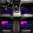 4-Piece Car Floor Mats Set, Neon Valley Cyber Future Crystal Velvet ...