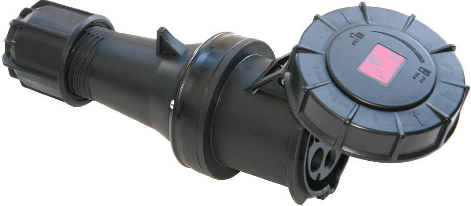 PCE - 63A, 415V, Cable Mount CEE Socket, 3P+N+E, Black, IP67 - Walmart.com