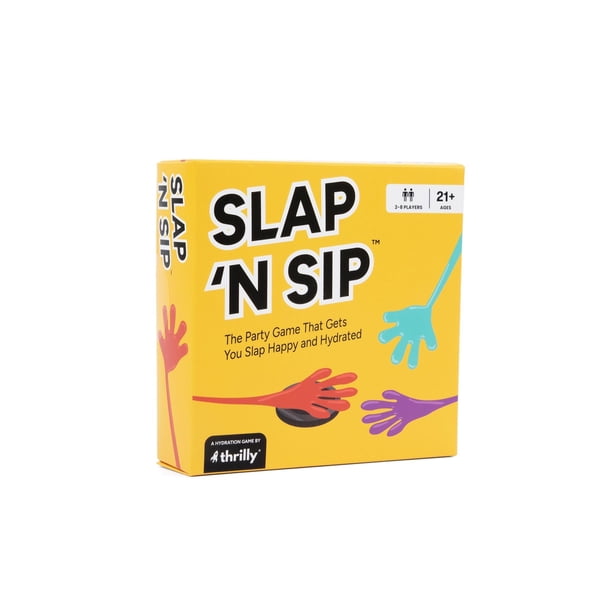 Juego para beber Slap N Sip Sticky Hand con 100 cartas de juego ...