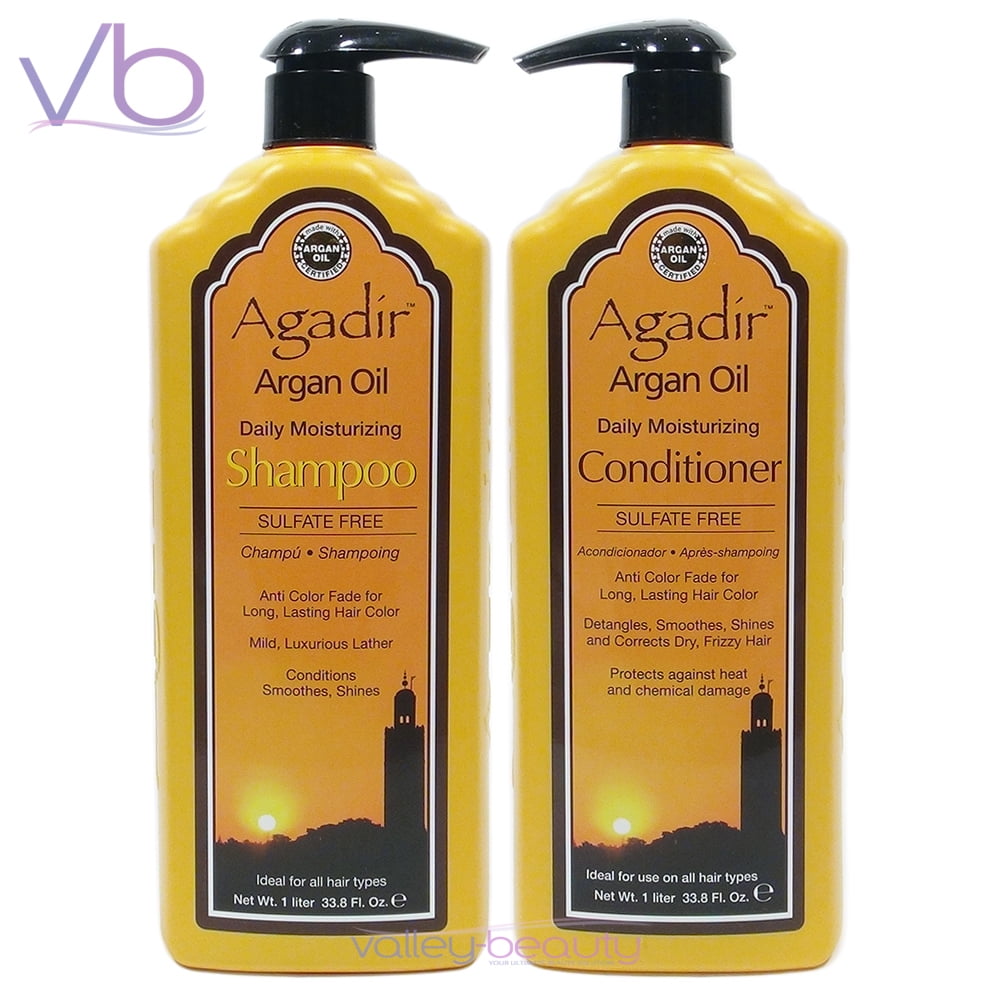 Agadir Argan Oil Daily Moisturizing Shampoo + Conditioner Combo 2x 33 ...